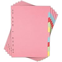 File Dividers A4, 10 Part Folder Dividers for Ring Binders & Lever Arch ...