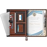 FEDUS Document File Folder for Certificates, Leatherette Multipurpose ...