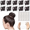Set de 20 Pièces Filets à Cheveux Invisibles et Épingles à Cheveux ...