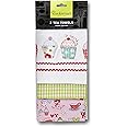 Cooksmart Tea Towels, Pack of 3, Cupcakes : Amazon.co.uk: Home & Kitchen