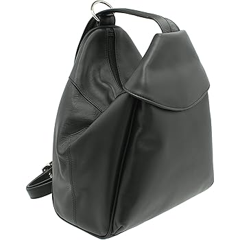 New girls/ladies gorgeous Visconti soft black leather backpack bag ...