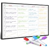 MCCORL Magnetic Weekly Planner Whiteboard for Fridge Calendar, Perfect ...