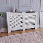 Vida Designs Oxford Radiator Cover Traditional White Painted MDF ...