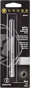 Cross 8910-1 Original Refill for Gel Ink Slim Rollerball Pen, Medium ...