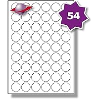 Label Planet® 88 Per Page/Sheet, 5 Sheets (440 Round Sticky Labels ...