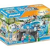 PlayMOBIL 9060 Family Fun Aquarium with Fillable Water Enclosure, Fun ...