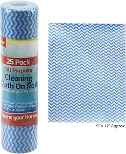 25 Pack All Purpose J Jay Cloth Roll Hygienic Long Lasting Highly ...