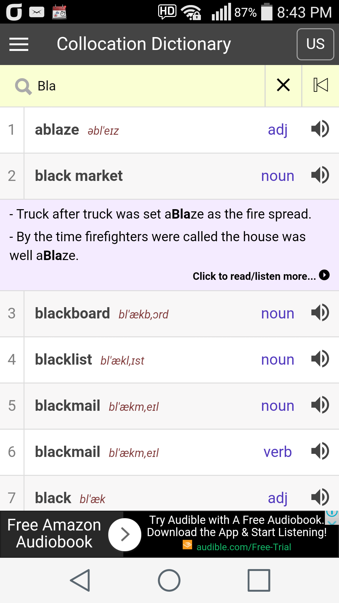 Collocation Dictionary Amazon De Apps And Spiele