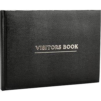 Letts Company Visitors Book - Black: Amazon.co.uk: Office Products