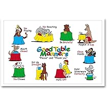 Table Manners For Kids Poster