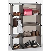 LHS BOX II Interlocking Multipurpose Modular Shoe Rack/Storage Shelf ...