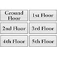 Anne Print Solutions® Ground Floor To 5th Floor Stickers Sign office ...