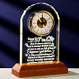 Arikyrist Crystal Happy 80th Birthday Clock Gifts for Women 80 Years ...