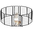 Yaheetech Lightweight Dog Playpen, 12 Panel 80cm Dog Fence Pet Exercise ...