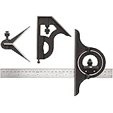 Starrett 435ME-300 Cast Iron Square, Centre And Reversible Protractor ...