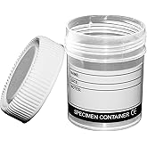 Qualicare 36 x 60ML LABELLED SPECIMEN UNIVERSAL WHITE LID POLYPROPYLENE ...