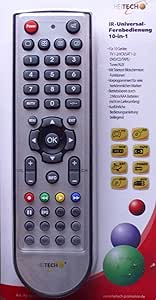 HEITECH IR-Universal-Fernbedienung 10-in-1 Nr. 10 000040 : Amazon.de ...