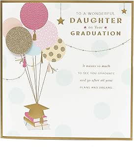 Graduation Card for Daughter, Daughter Graduation Card - Ideal to Send ...