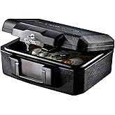 MASTER LOCK Certified Fireproof and Waterproof Safe Box with Key, 4.9L ...