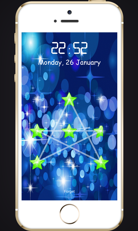 Stars Pattern Screen Lock Amazon co uk Apps Games