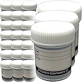 Qualicare 36 x 60ML LABELLED SPECIMEN UNIVERSAL WHITE LID POLYPROPYLENE ...