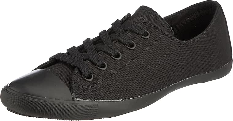 Converse Women's All Star Light OX Lace-Up Black Monochrome 508663 4 UK ...