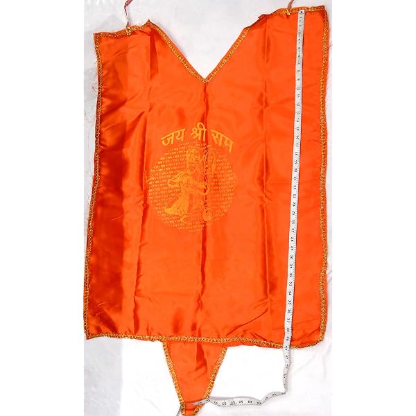 Chola Accessories Women MyGodGift Hanuman Orange Chola(cheque) With ...