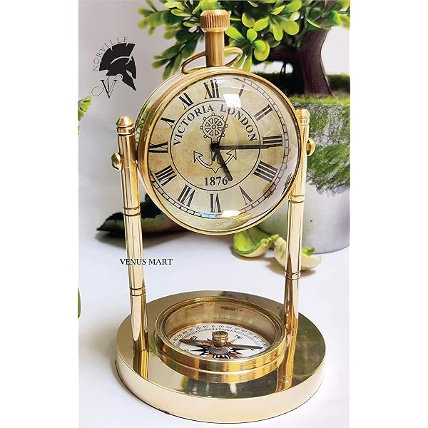 Reloj Antiguo Handmade Brass Table Clock RMS Titanic Desk And Shelf ...