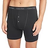 Calvin Klein Men's Basics Button Front Boxer Briefs : Amazon.co.uk ...