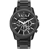 Armani Exchange Stainless Steel Analog Black Dial Men's Watch-Ax4183 ...