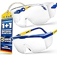 S&R Safety Glasses (2 Pairs) – ANSI Z87.1 & EN 166 Certified, Anti-UV ...
