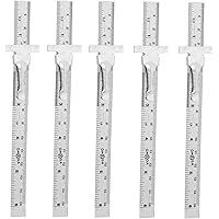LOVELY® Kristeel Stainless Steel Pocket Clip Scale Ruler Depth Gauge ...