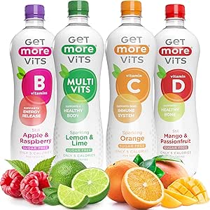 Get More Vits Still & Sparkling Water - Low Calorie, Sugar Free ...