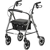 DAYS Lightweight Folding Four Wheel Rollator, Mobility Walker with ...