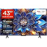 TCL 108 cm (43 inches) 4K Ultra HD Smart QLED Google TV 43P71K : Amazon ...