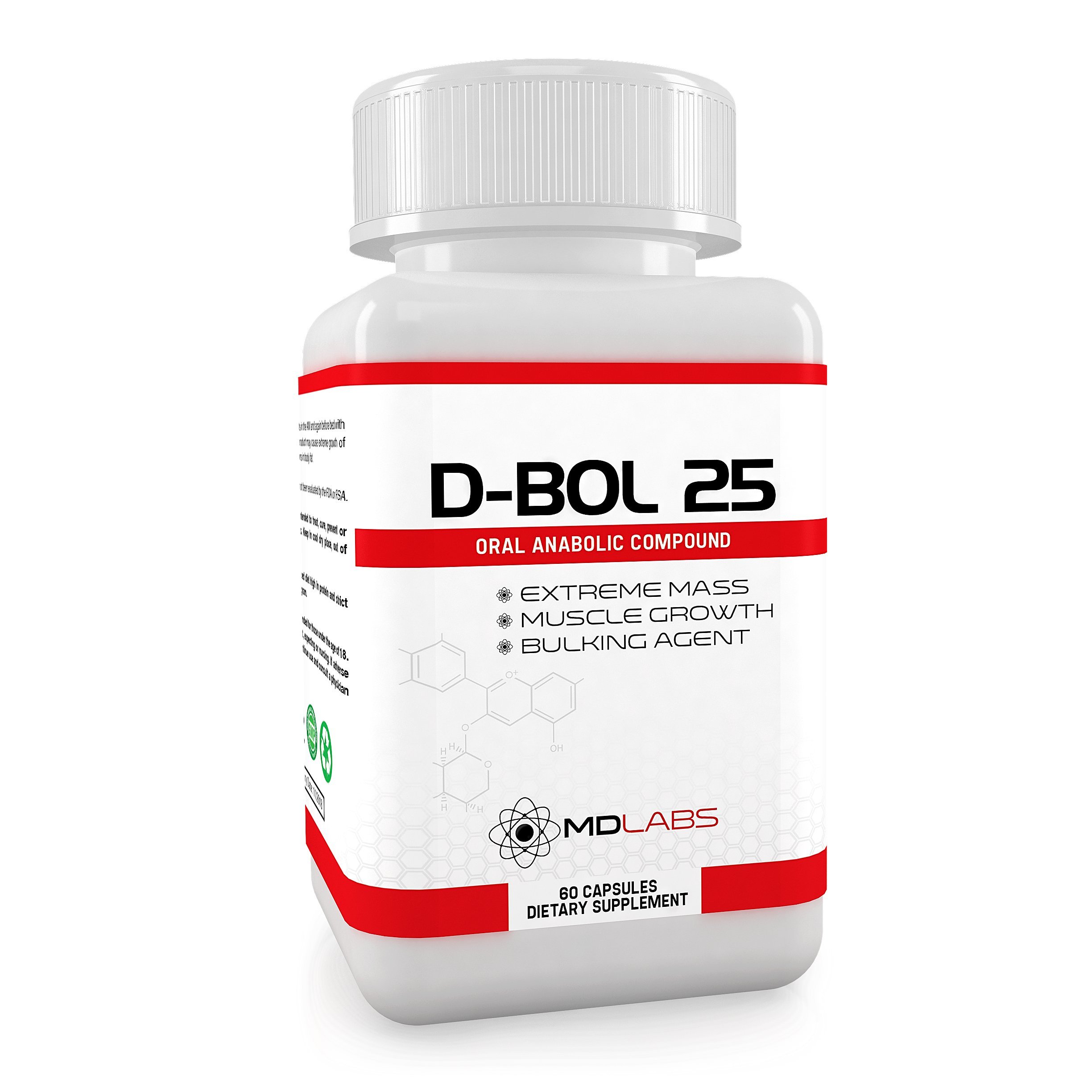 D-BOL 25® - Testosterone Booster Anabolic Bulking Agent / Legal Muscle ...