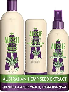 Aussie Calm The Frizz Shampoo and Hair Conditioner for Frizzy Hair with ...
