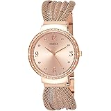 Guess Damen Analog Quarz Uhr mit Edelstahl Armband W1009L1 : Amazon.de ...