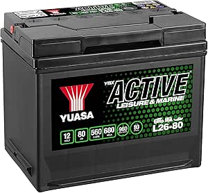 Yuasa L26-80 12V 80Ah 560A Leisure Battery: Amazon.co.uk: Car & Motorbike