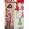 New Look Sewing Pattern 6567: Misses Dresses, Size A, Cotton, White, A ...