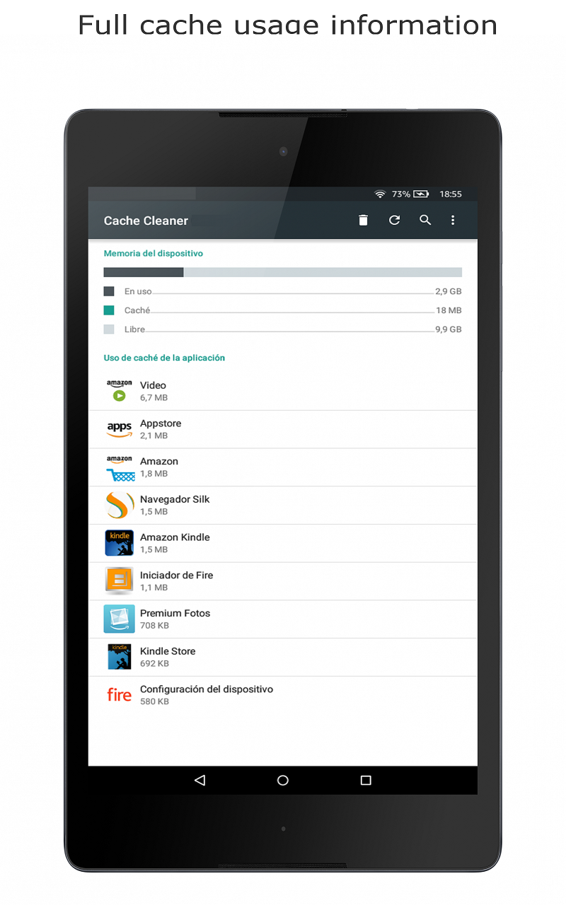Cache Cleaner (booster) per Kindle Fire : Amazon.it: App e Giochi