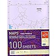 Navneet India Political Maps (Pack Of 100 Sheets) : Amazon.in: Office ...