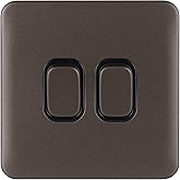 Schneider Electric Lisse Screwless Deco - Single Wide Rocker 2 Way ...