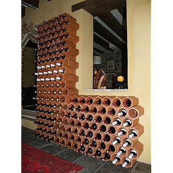 Keystone 7 bottle terracotta wine rack: Amazon.co.uk: Kitchen & Home