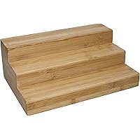 Copco Bamboo COP3TIERBAM Three Tier Cupboard Shelf Organiser, Display ...