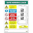Safe working loads cantilever racking signs - 400mm x 300mm 1.2mm rigid ...