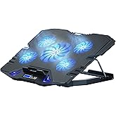 TopMate C12 Laptop Cooling Pad RGB Gaming Notebook Cooler, 6 Quiet Fans ...