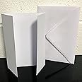 Stella Weds 25 X A5 White GateFold Card Blanks & Envelopes : Amazon.co ...