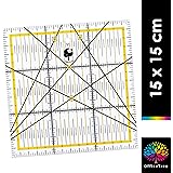 OfficeTree Schneiderlineal - 30x15 cm - Patchworklineal Lineal zum ...