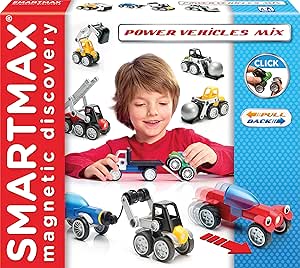 SMARTMAX - Power Vehicles, Magnetic Discovery Play Set, 25 pieces, 3 ...